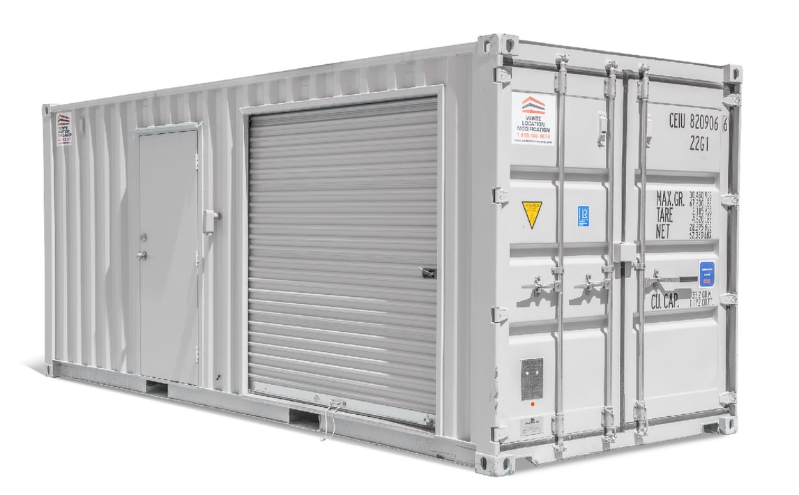 Duo containers: office and warehouse combined